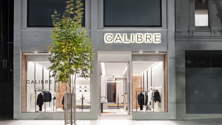 Aussie menswear label Calibre’s latest store is styled after an art ...